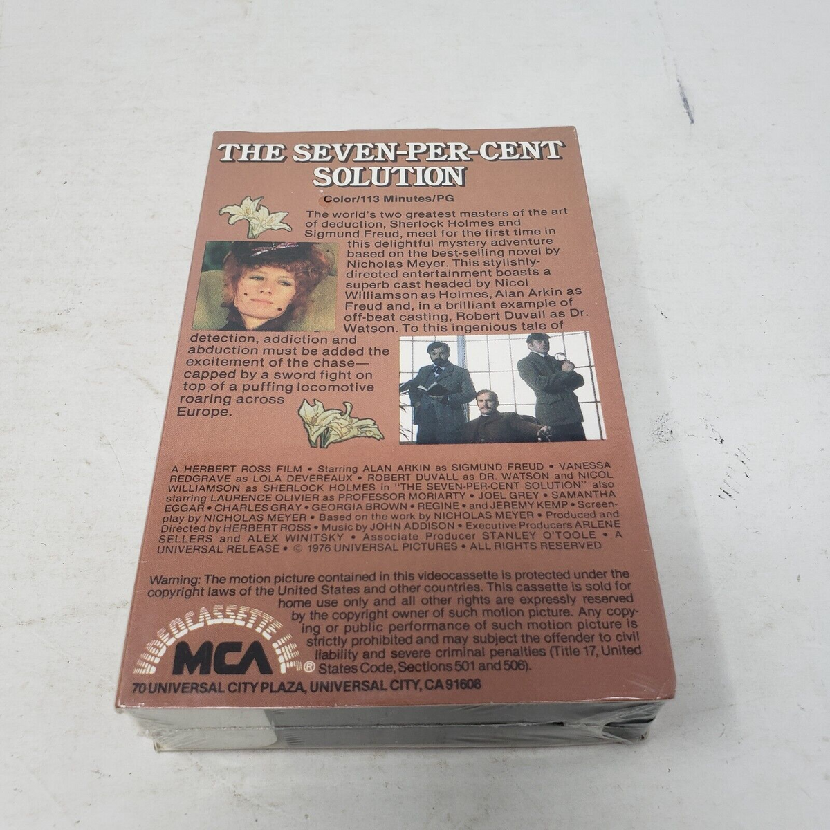 The Seven-Per-Cent Solution Beta Tape NEW Factory Sealed Betamax 1982 ...